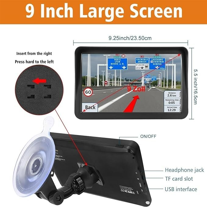 GPS Navigation Truck 2024 - LONGRUF GPS Navigation System 9 Inch ...