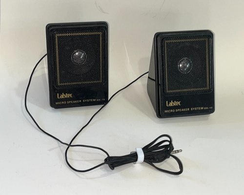 Vintage Labtec SS-16 Micro Speaker System - Stereo Computer Portable | eBay UK