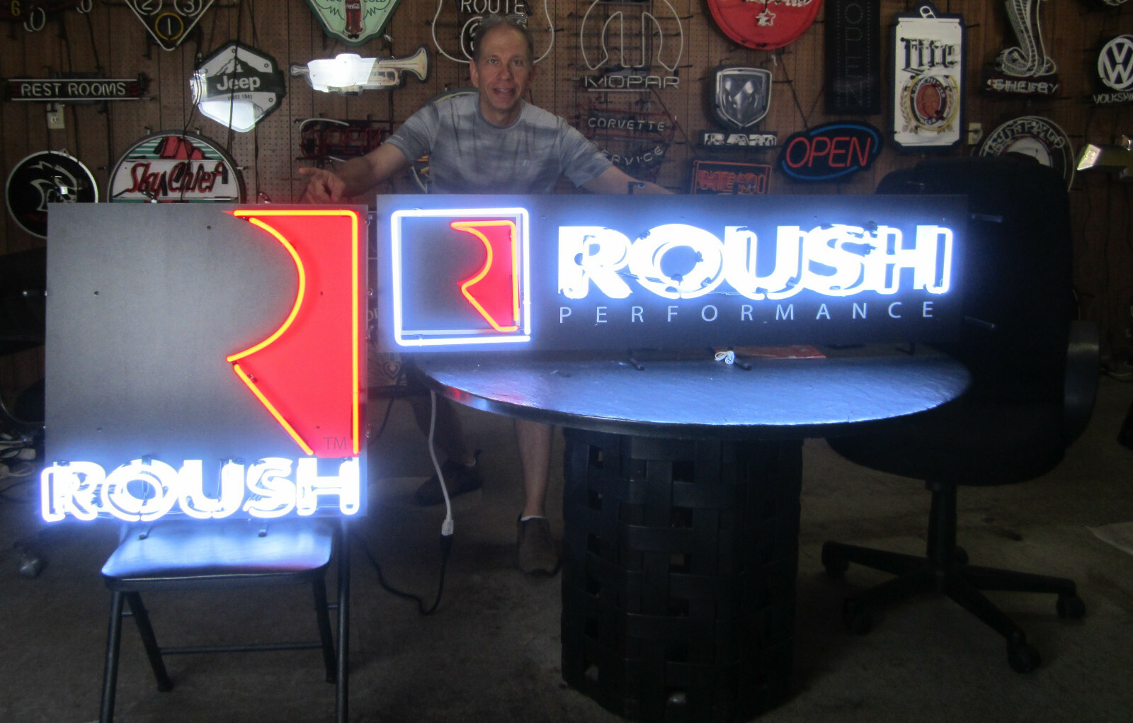 3 Neon Sign Roush Performance Ford Mustang F150 Truck Parts 5.0L ...