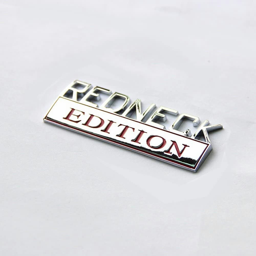 2pcs Redneck Edition Car Emblem Badge 3D Logo for Trucks Universal ...