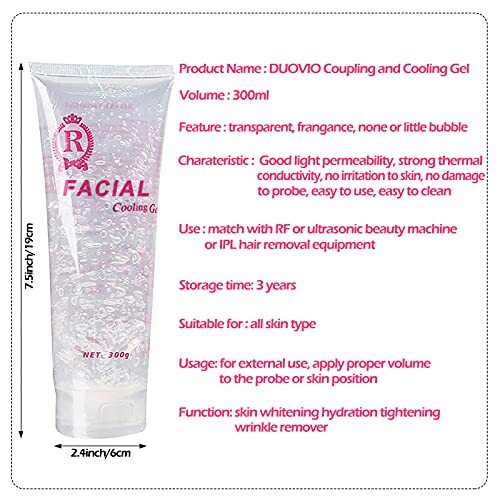 Cooling Gel for IPL Laser Hair Removal Devices & Coupling Gel RF Facial ...