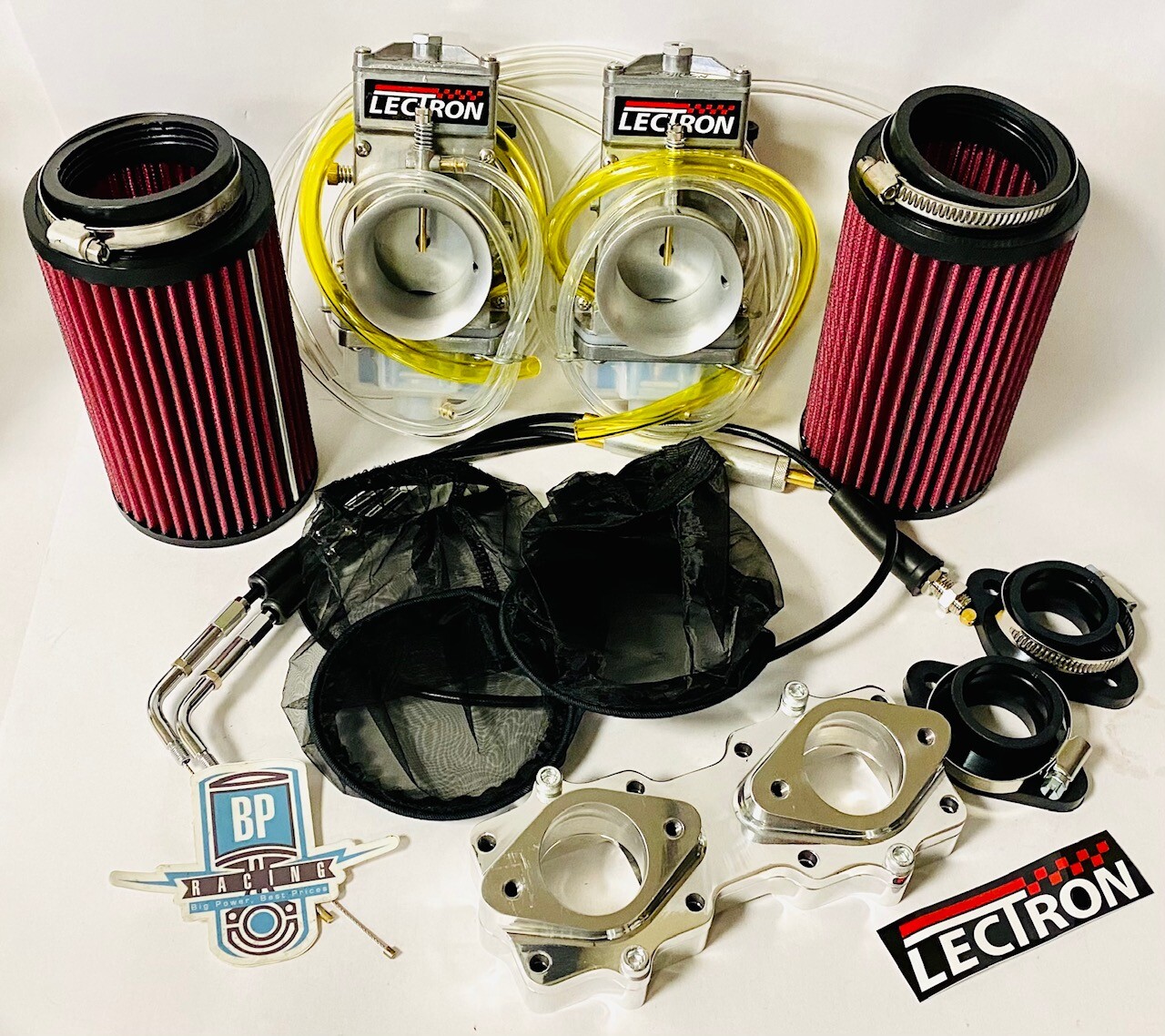 Banshee 40mm Lectron HV High Velocity Lectrons Carbs DRAG RACE Carb Kit ...