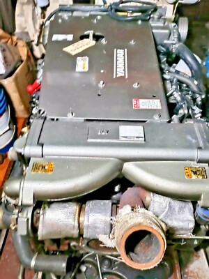 YANMAR 8LV-350 DIESEL MARINE ENGINE ( BOB-TAIL ) USED ... SEE DETAILS ...