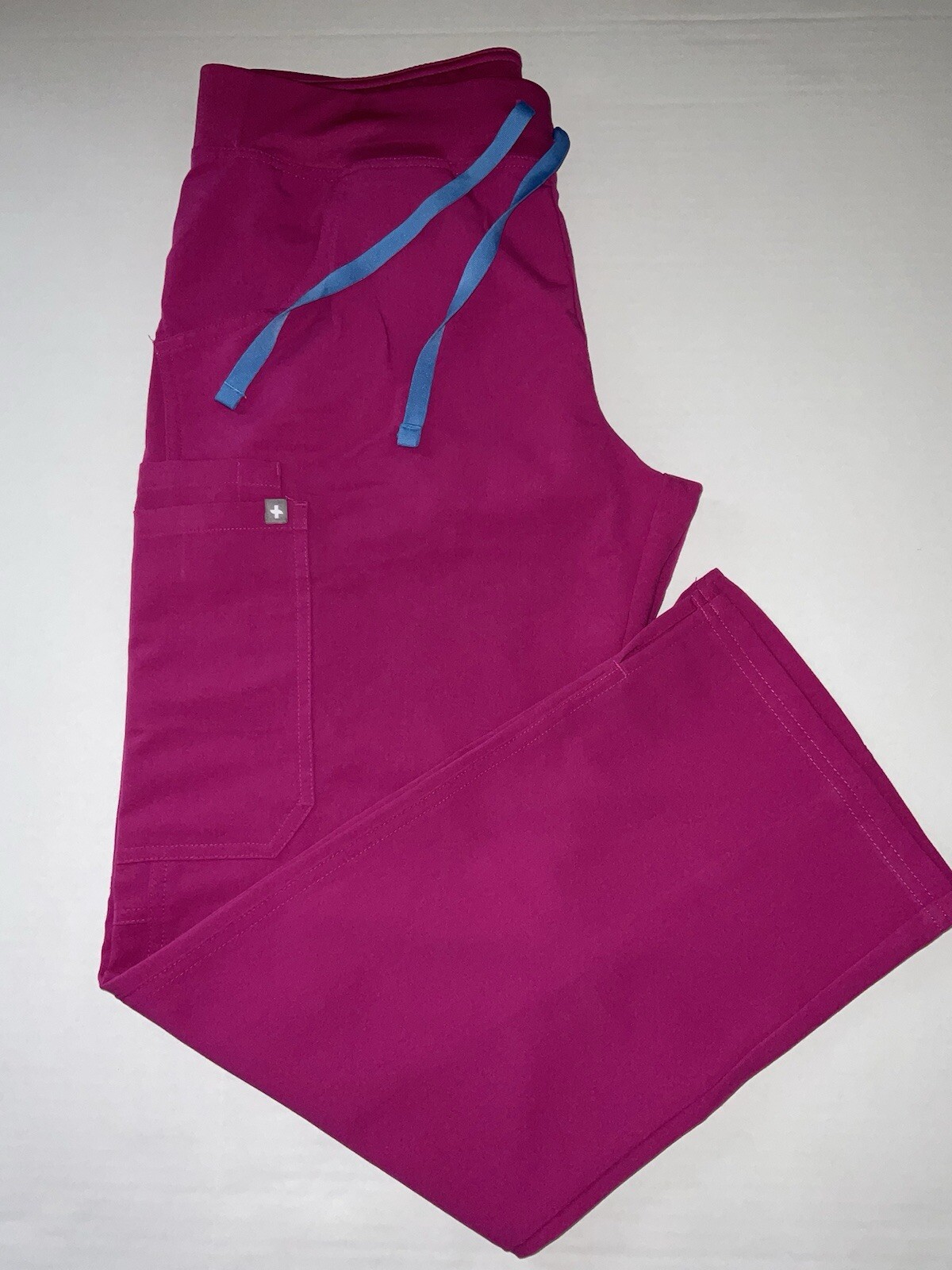 FIGS Kade cargo scrub pants, Raspberry sorbet, size … - Gem