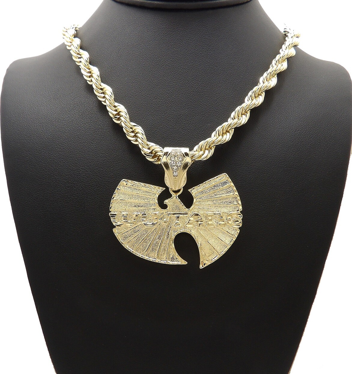 New Hip Hop Wu Tang Pendant 8mm/18" or 20" Rope Chain Necklace RC3972 ...