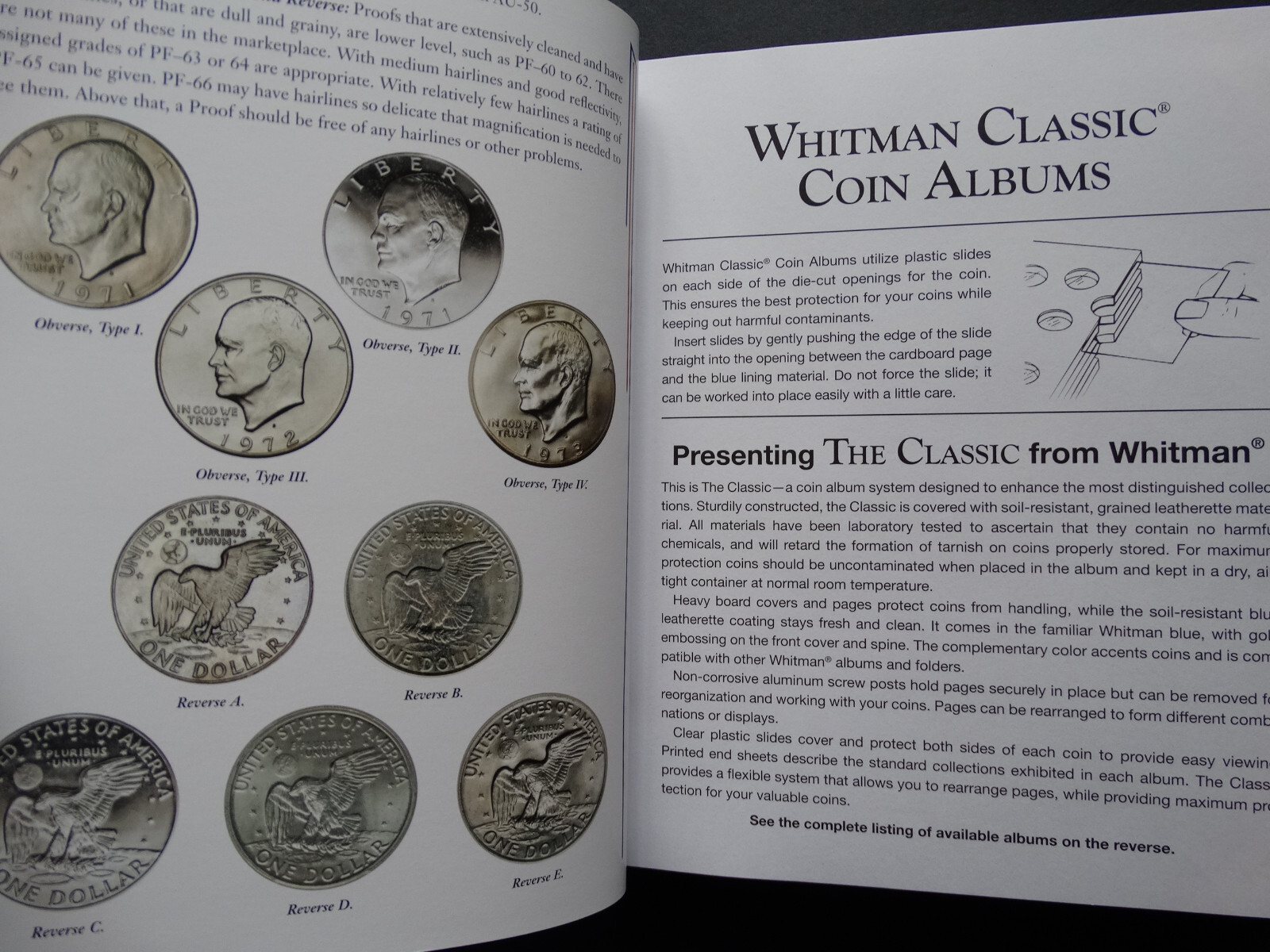 Set of 2 Whitman Eisenhower Anthony Dollars Coin Album Book P,D and SF ...