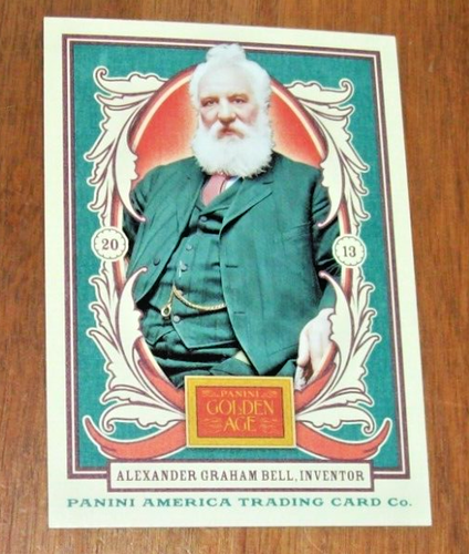 2013 Panini Golden Age Inventor Alexander Graham Bell Card | eBay