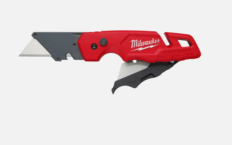 Milwaukee 48-22-1502 FASTBACK Folding Utility Knife w/ Blade Storage ...