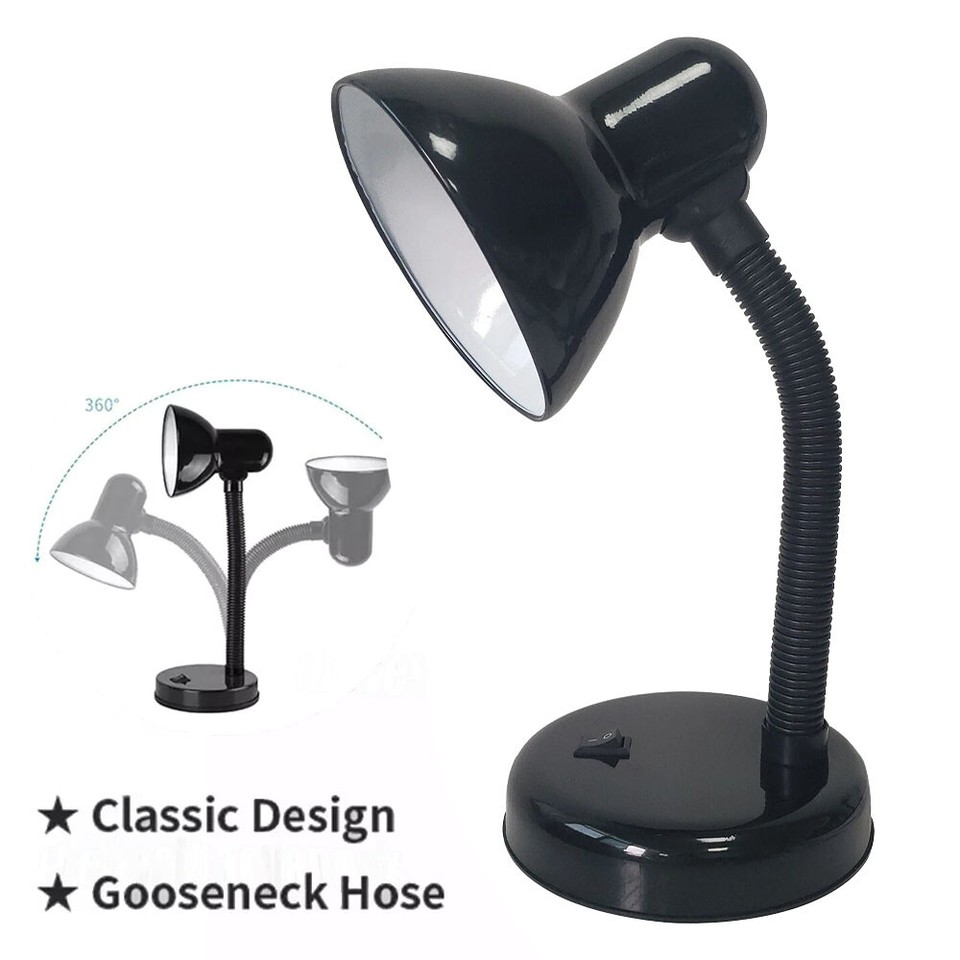 LED Desk Lamp Flexible Neck Table Reading Light With Bulb Home Office ...