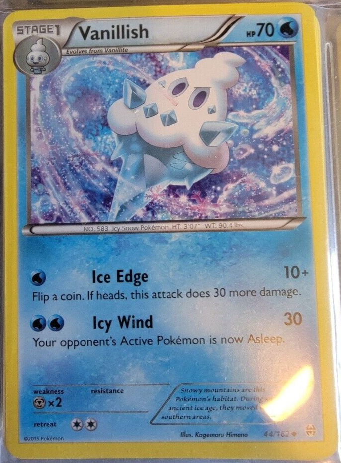 Vanillish # 44/162 XY: Breakthrough Set Pokemon Trading Cards TCG Game ...