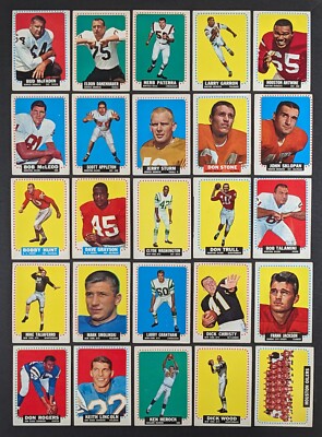 1964 Topps Football Starter Set 25 Cards | eBay