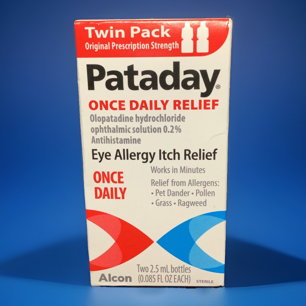 TWIN PACK Alcon Pataday Once Daily Relief Eye Allergy 2.5ml each , New ...