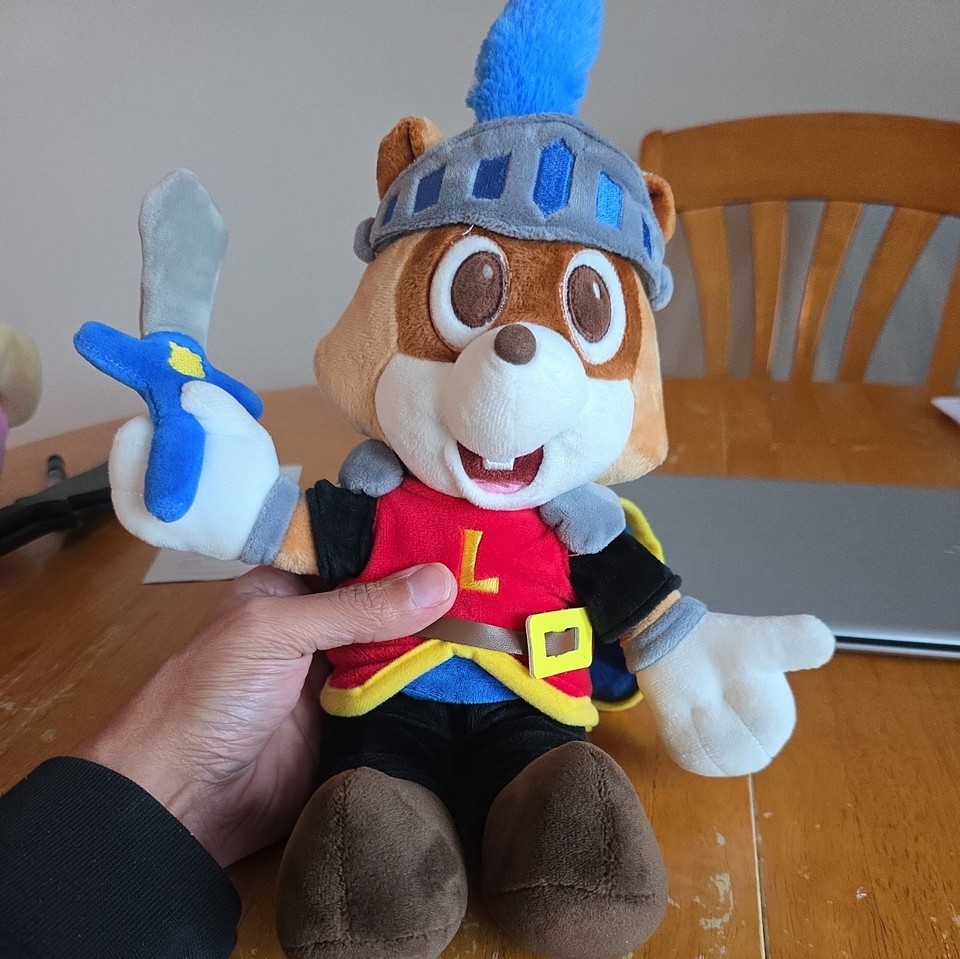 LOTTY Racoon Plush Lotte World Korea Amusement Park Knight Stuffed ...