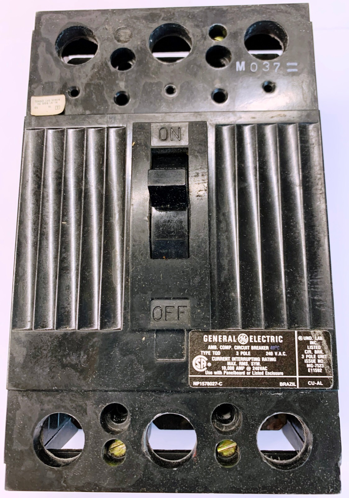 GE TQD32150 3 Pole Main Circuit Breaker - Black for sale online | eBay