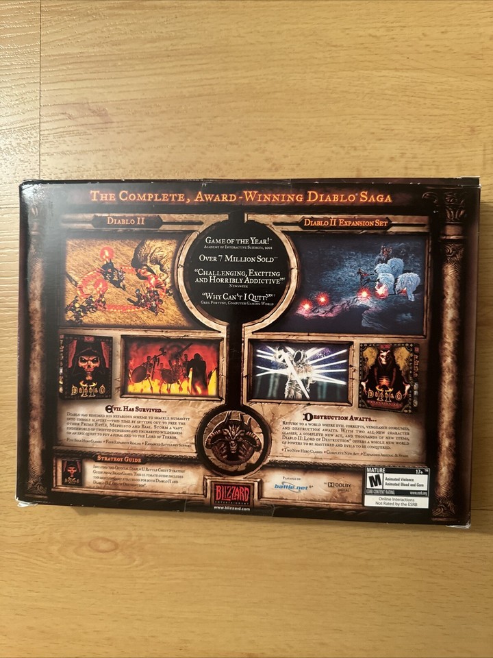 Diablo 2 II Battle Chest - W/Strategy Guide, Expansion Set (PC, 2001 ...