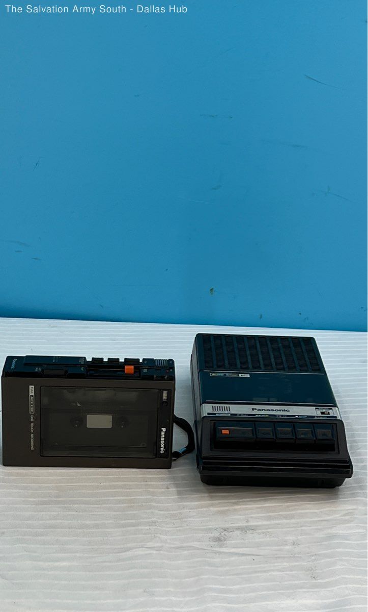 Lot Of 2 Vintage Panasonic Portable Tape Recorders - INC - Panasonic RQ ...
