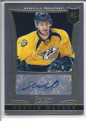 AUSTIN WATSON 2013-14 Select AUTOGRAPH Rookie Card AUTO RC x/399 #276 ...
