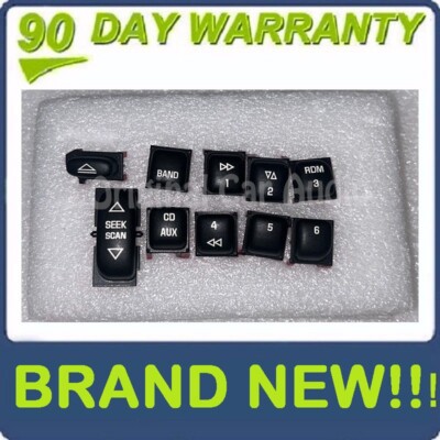 2004 - 2008 PONTIAC Grand Prix Replacement buttons ONLY Set of 10 radio ...