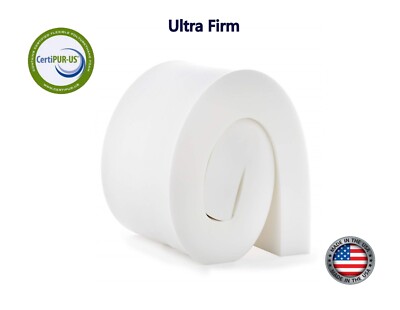 High Density Upholstery Foam (Ultra Firm) 2"x22"x80" 52ILD Seat Foam ...