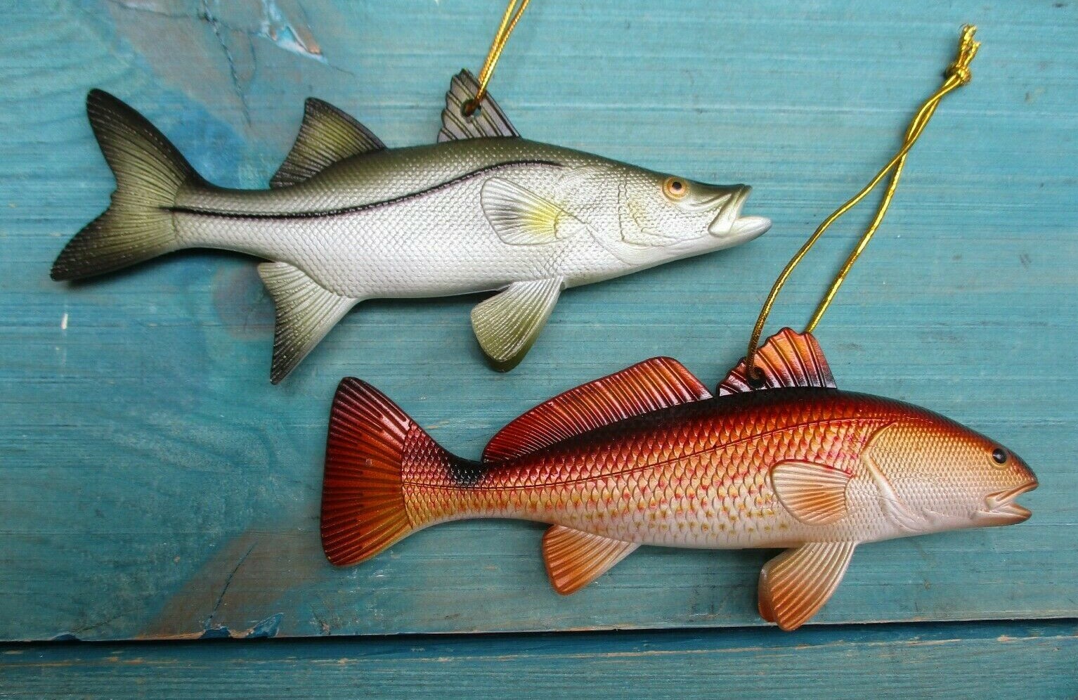 Redfish Snook 5" Christmas Ornament Replica Wall Mount Game Fishing ...