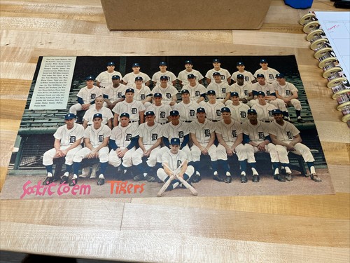 Detroit Tigers 1968 World Champions Team Photo. "Sock it to 'em Tigers ...
