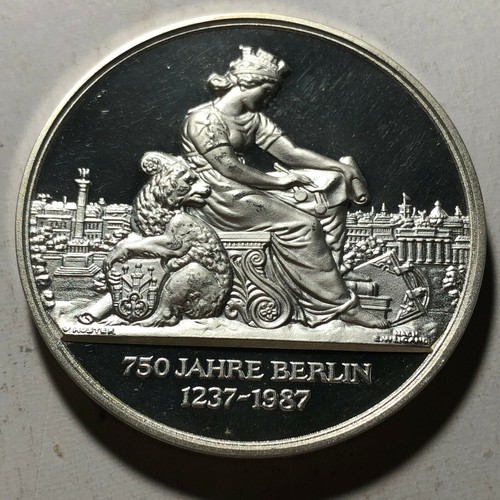 750 Jahre Berlin 1237-1987 5 Ounce .999 Silver Round Medal | eBay