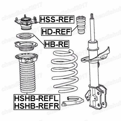 2 Front Shock Absorber Strut Boot Bellow for 2007-14 Honda CR-V 51403/2 ...