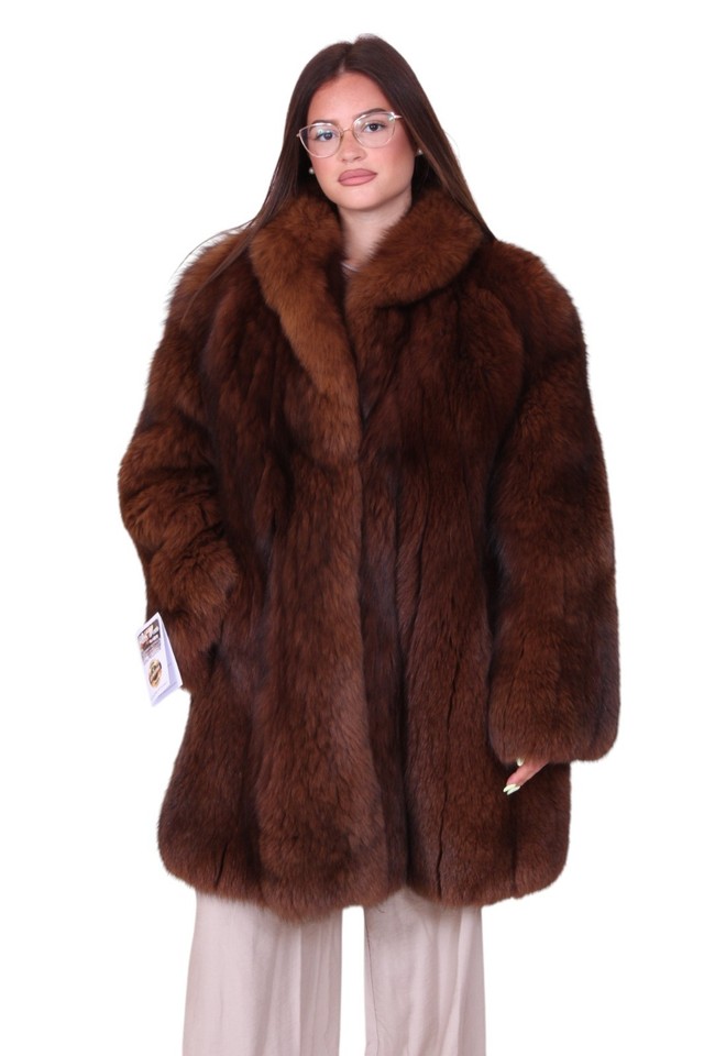 GIACCA PELLICCIA VOLPE FOX FUR JACKET FUCHSJACKE FOURRURE RENARD 毛皮 ...