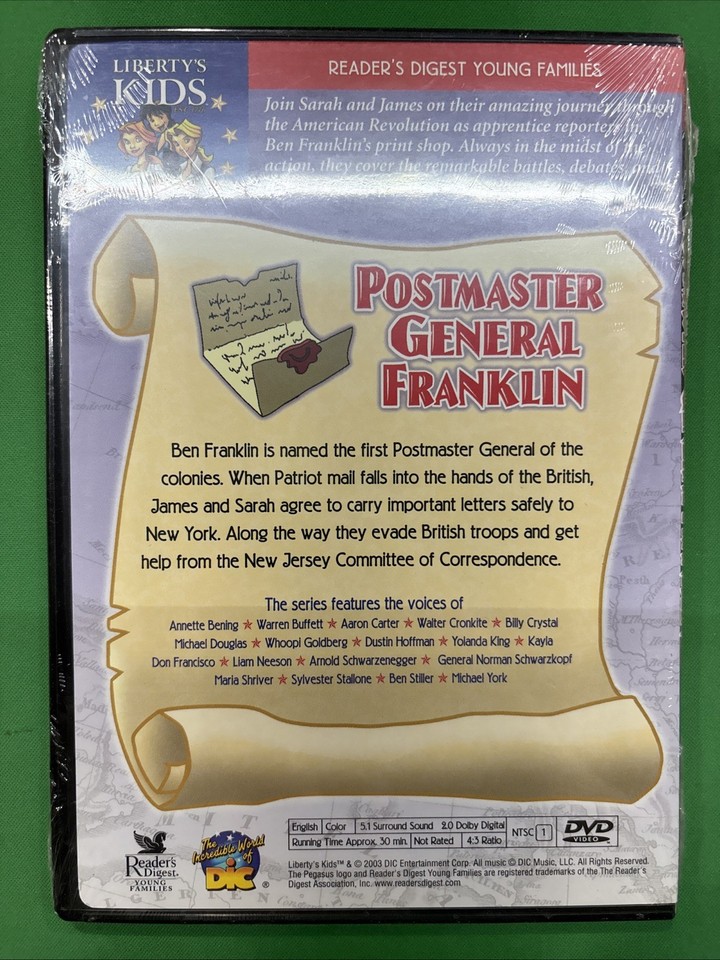 postmaster general franklin: liberty kids dvd | eBay