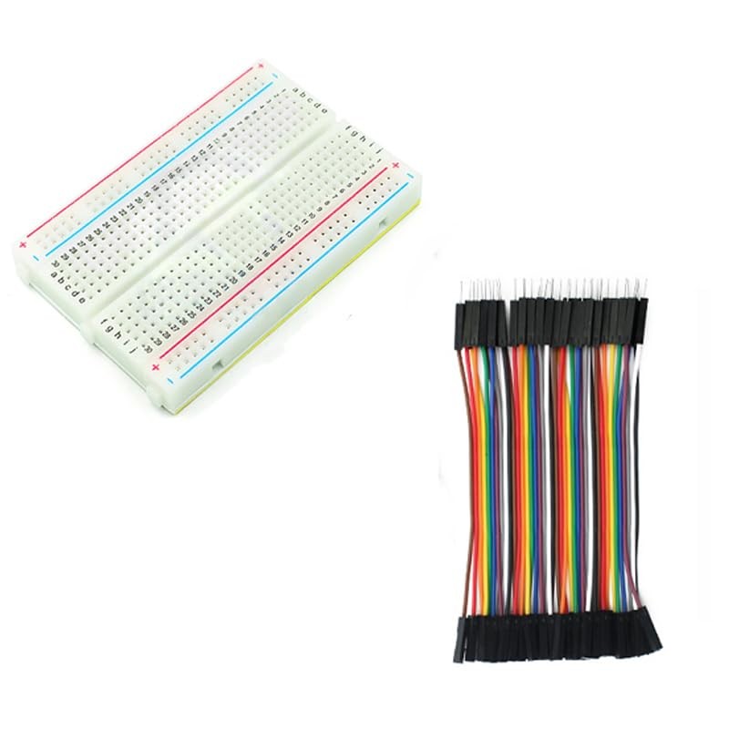 Breadboard Jumper Wires Kit Include 400 Tie Points Breadboards Male-Female 10... | eBay