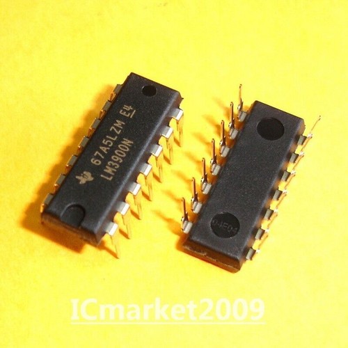 10 PCS LM3900N DIP-14 LM3900 Quadruple Operational Amplifier 14-PDIP ...