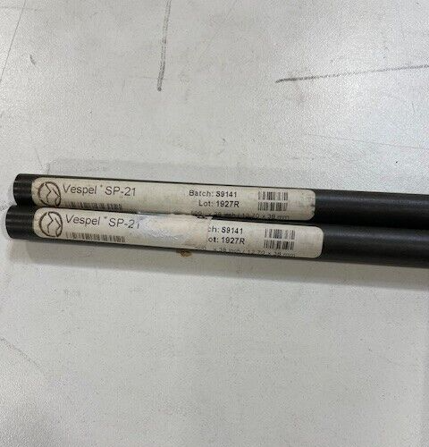 VESPEL ROD SP21 .500" Dia x 38.00" DUPONT 15% GRAPHITE POLYIMIDE W ...