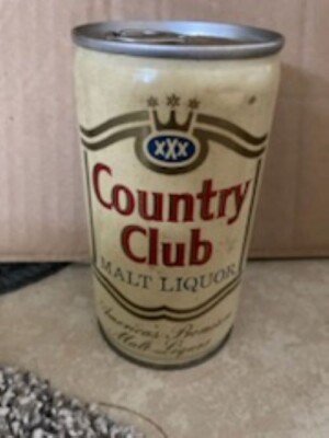 Vintage Country Club Pull Tab 12 oz Malt Liquor BEER can | eBay