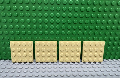 Lego 4 Tan 4x4 base plate NEW | eBay