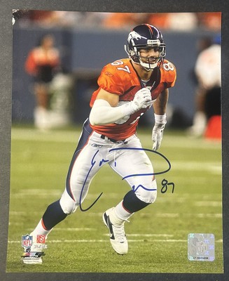 ERIC DECKER Denver Broncos #87 Signed / Autographed 8x10 Photo w/ COA ...