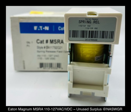 Eaton Magnum MSRA Spring Release 110-127VAC-110-125VDC S# 2A11792G21 ...