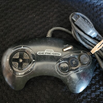 Sega Genesis [Model No. 1650] Genuine Black Official OEM Wired ...