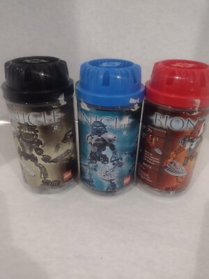 LEGO BIONICLE: Toa Nuva Lot (8566 8570 8572) With Canister Manuals ...
