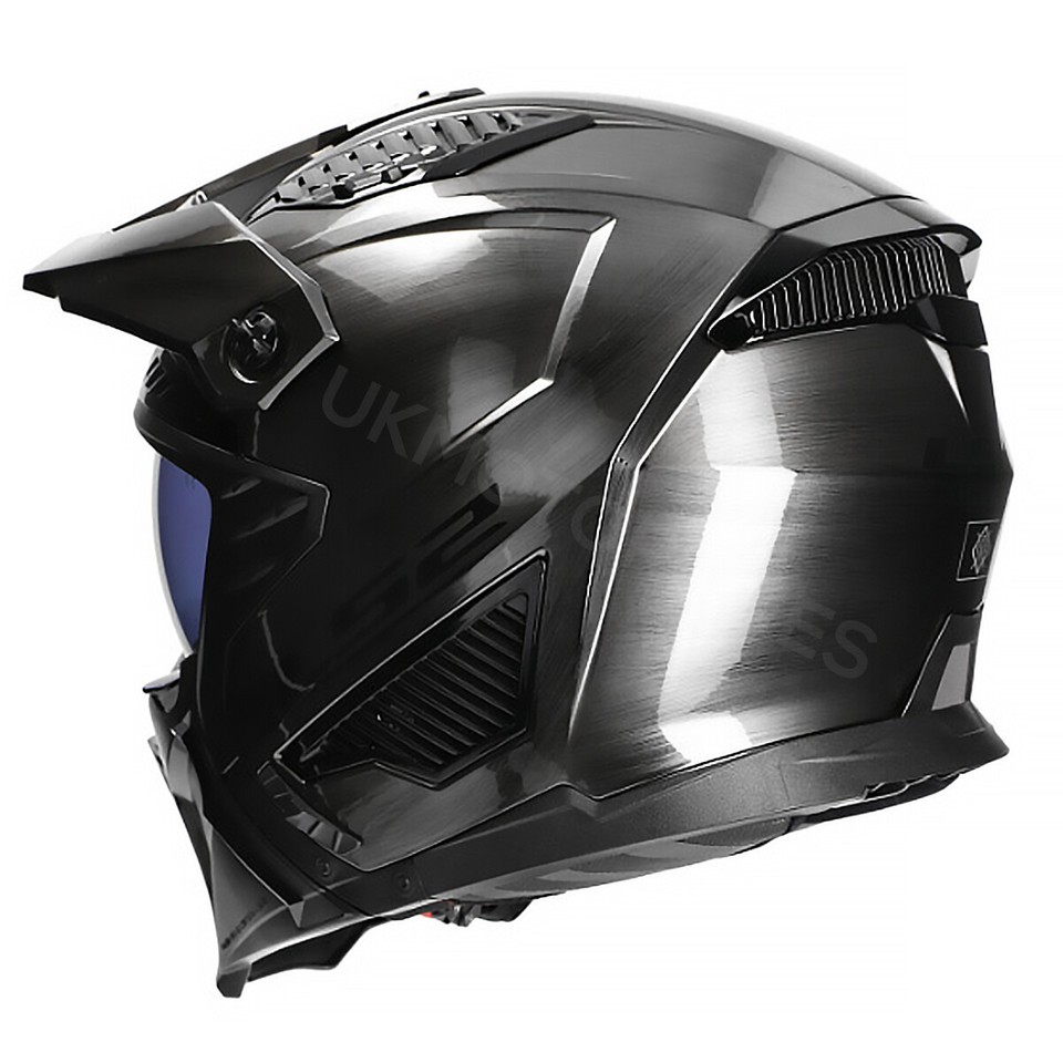 LS2 OF606 DRIFTER DEVOR MODULAR OPEN FACE MOTORCYCLE HELMET + FREE DARK ...