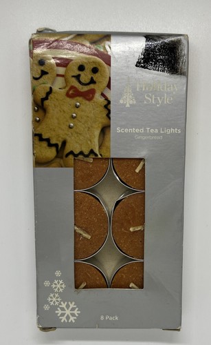 Holiday Style Gingerbread Tea Light Candles (8 ct) | eBay