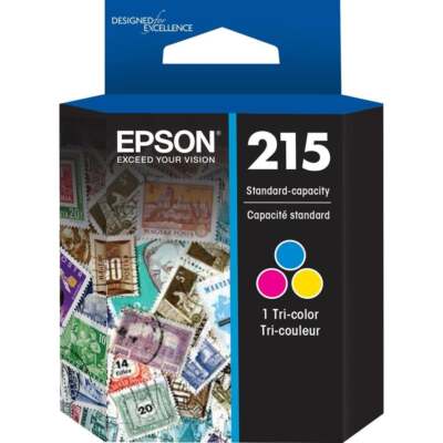 Epson 215 Standard-Capacity Ink Tri-Color Cartridge Pack expired 12. ...