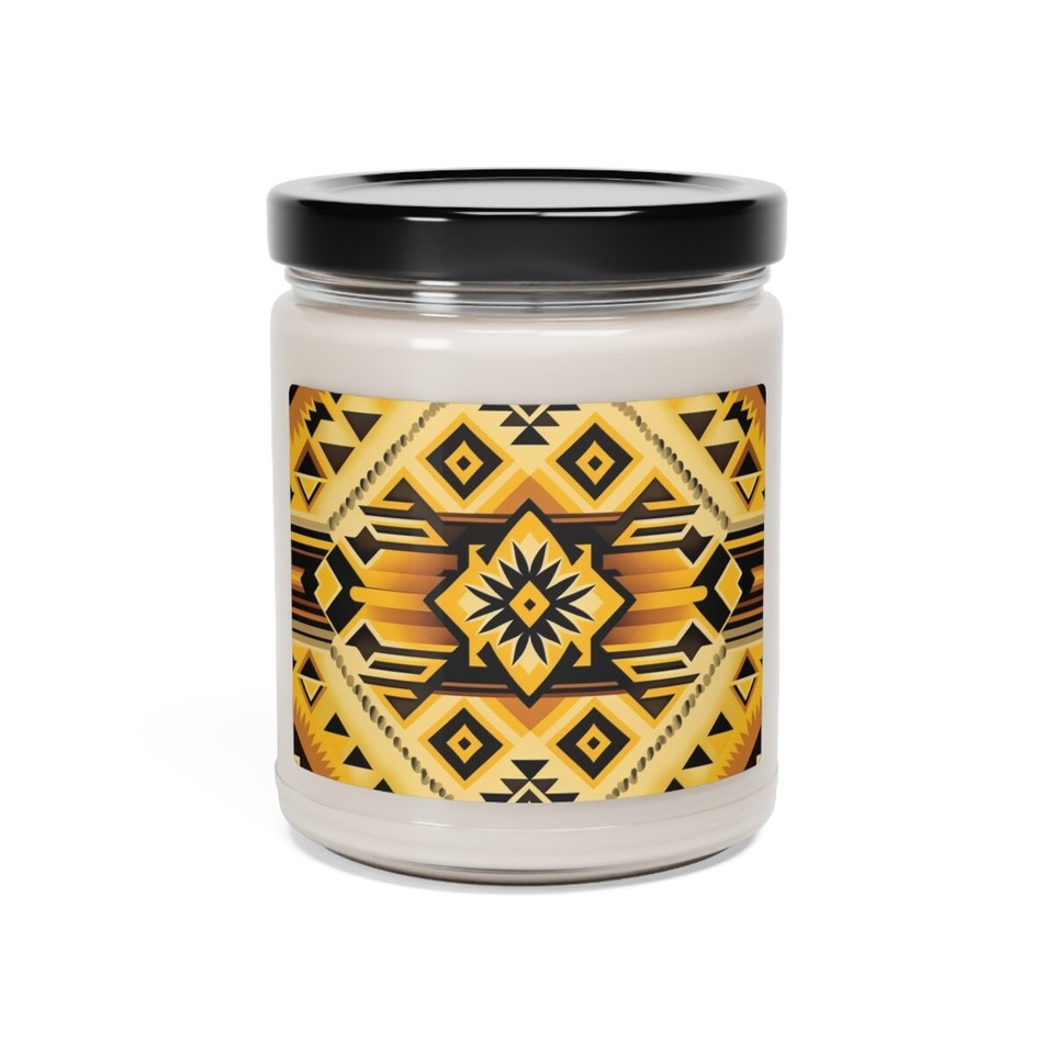 9 oz Scented Soy Candle Southwestern Navajo Native American Pattern ...