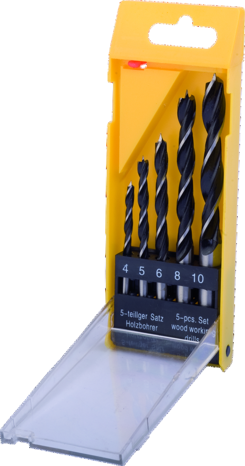 PROFI Holzbohrer Set 8 tlg Box Spiralbohrer Bohrer Holzspiralbohrer CV ...