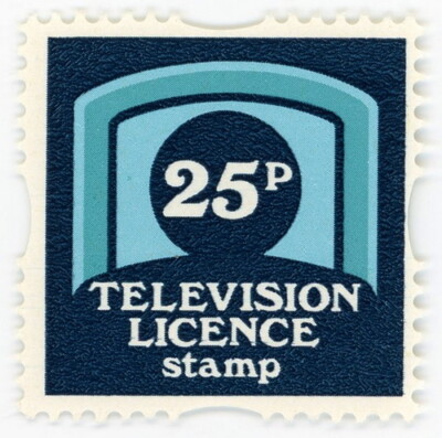 (I.B) Elizabeth II Revenue : TV Licence Savings Stamp 25p | eBay