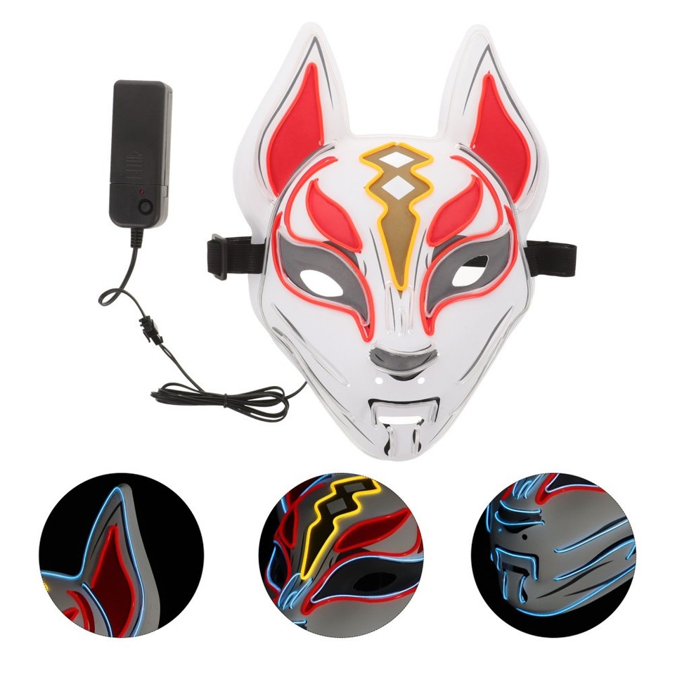Fox Mask Dress Up Mask Fox Cosplay Mask Fox Mask Halloween Masquerade ...