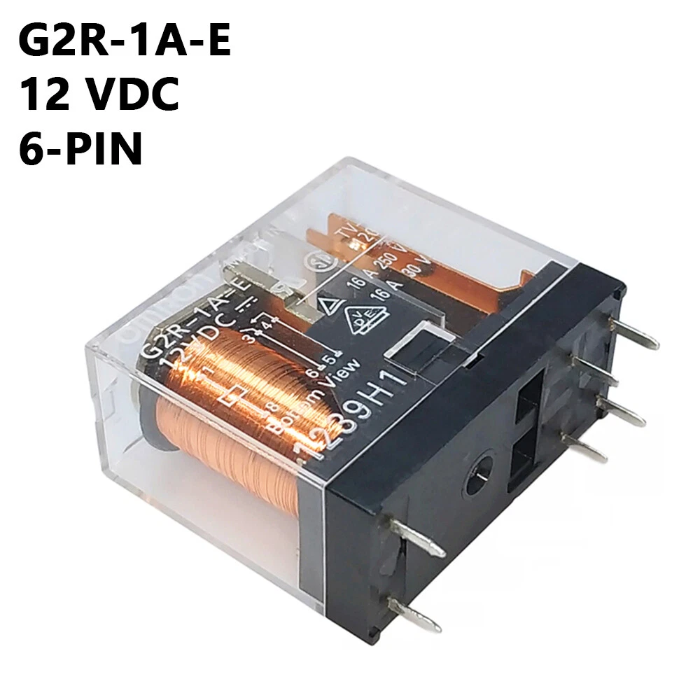 Купить Ибей | 12 VDC Power Relay 6 Pin 16A Relay 1 Form A G2R-1A-E ...