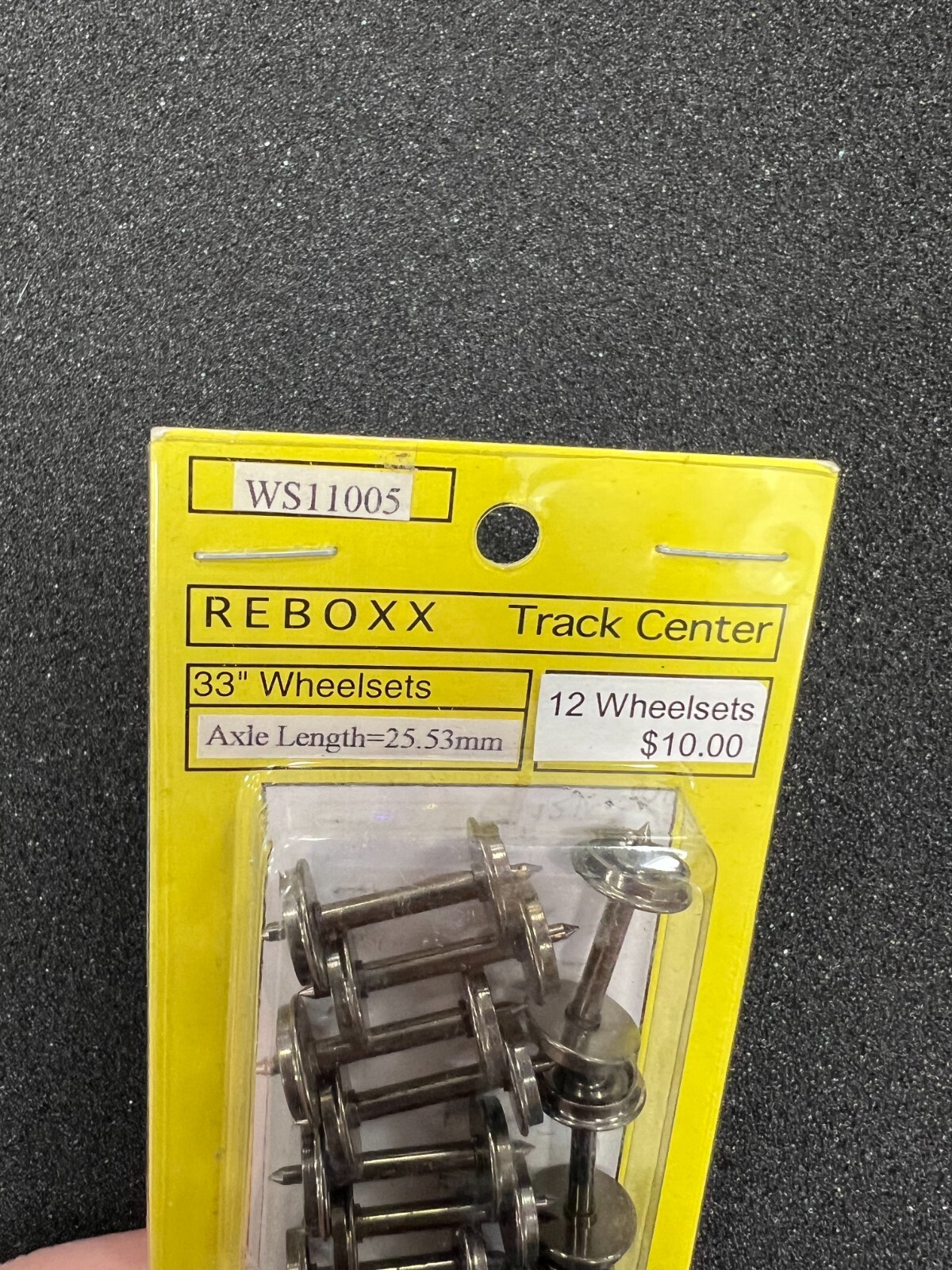 Reboxx WS11005 33" Wheelsets HO Scale (12 wheelsets) (axle length 25 ...