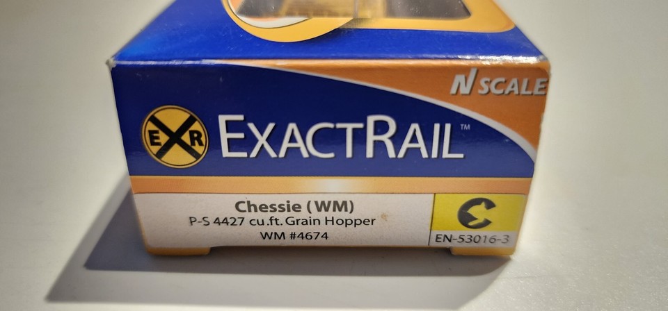 ExactRail N Scale P-S 4427 cu.ft. Grain Hopper Chessie WM #4674 | eBay