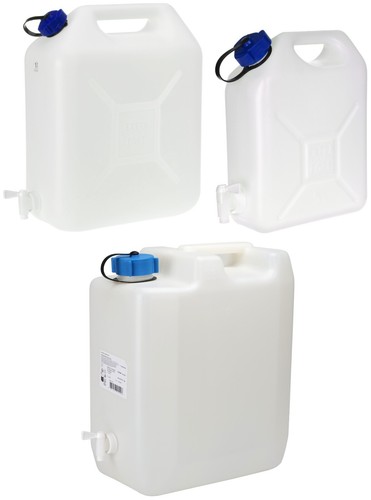 5 10 20 35 Litre Plastic Water Carrier with Tap Jerry Can Food Grade ...
