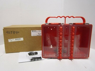 Brady 5TA68 Portable Plastic Lock Box 7-1/2" x 8-1/2 x 4-1/4" Max 16 ...